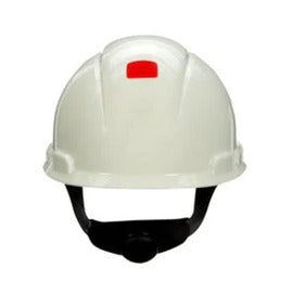 3M™ White SecureFit™ H-701SFR-UV HDPE Cap Style Hard Hat With 4 Point