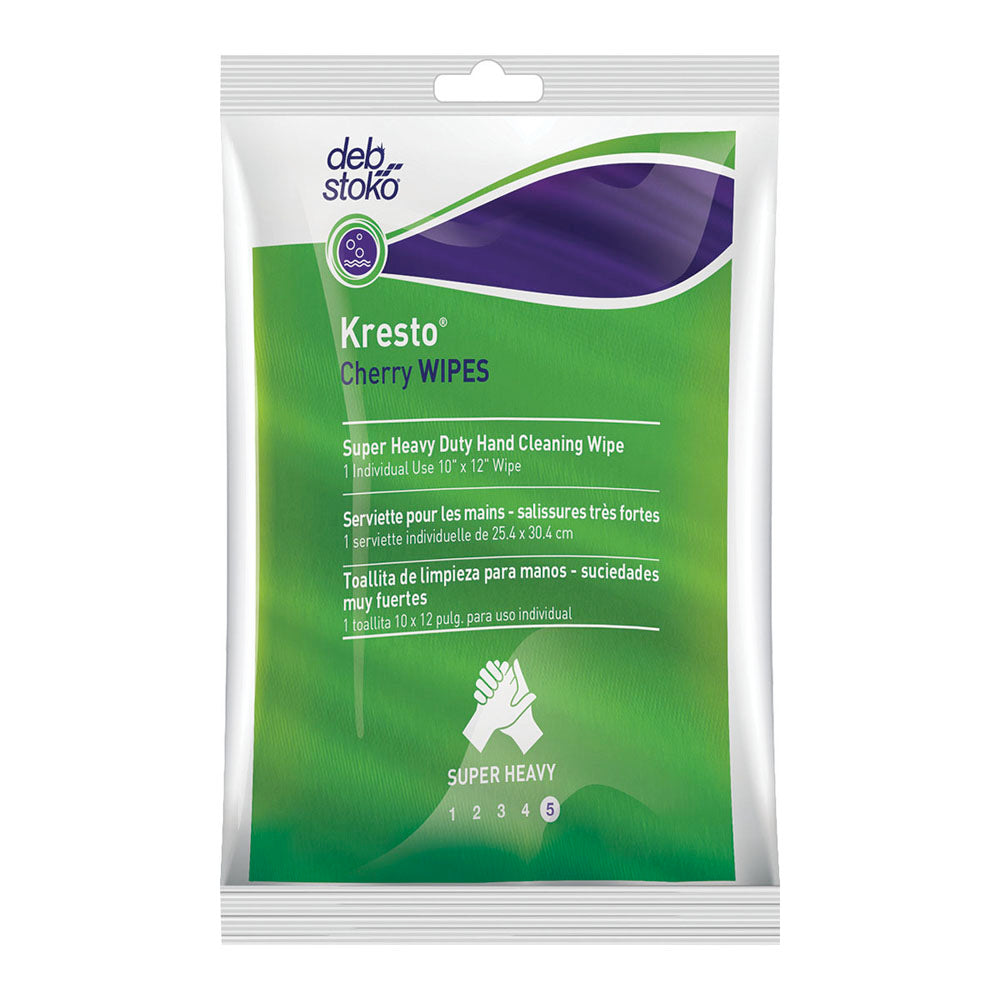 Deb Pouch White/Red Kresto Scented Cleansing Wipes (1 Pack)
