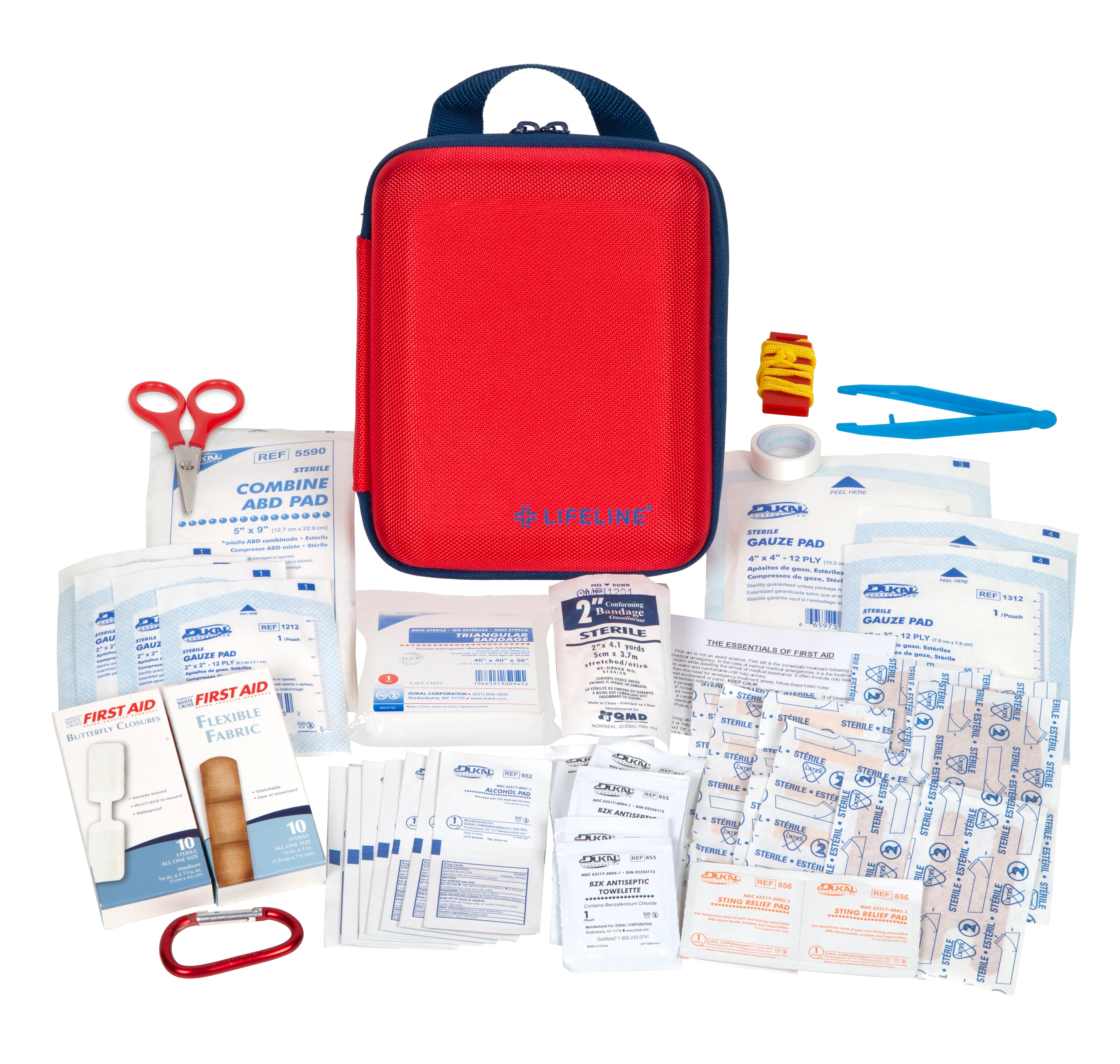 Large Hard-Shell Foam First Aid Kit - 85 Piece