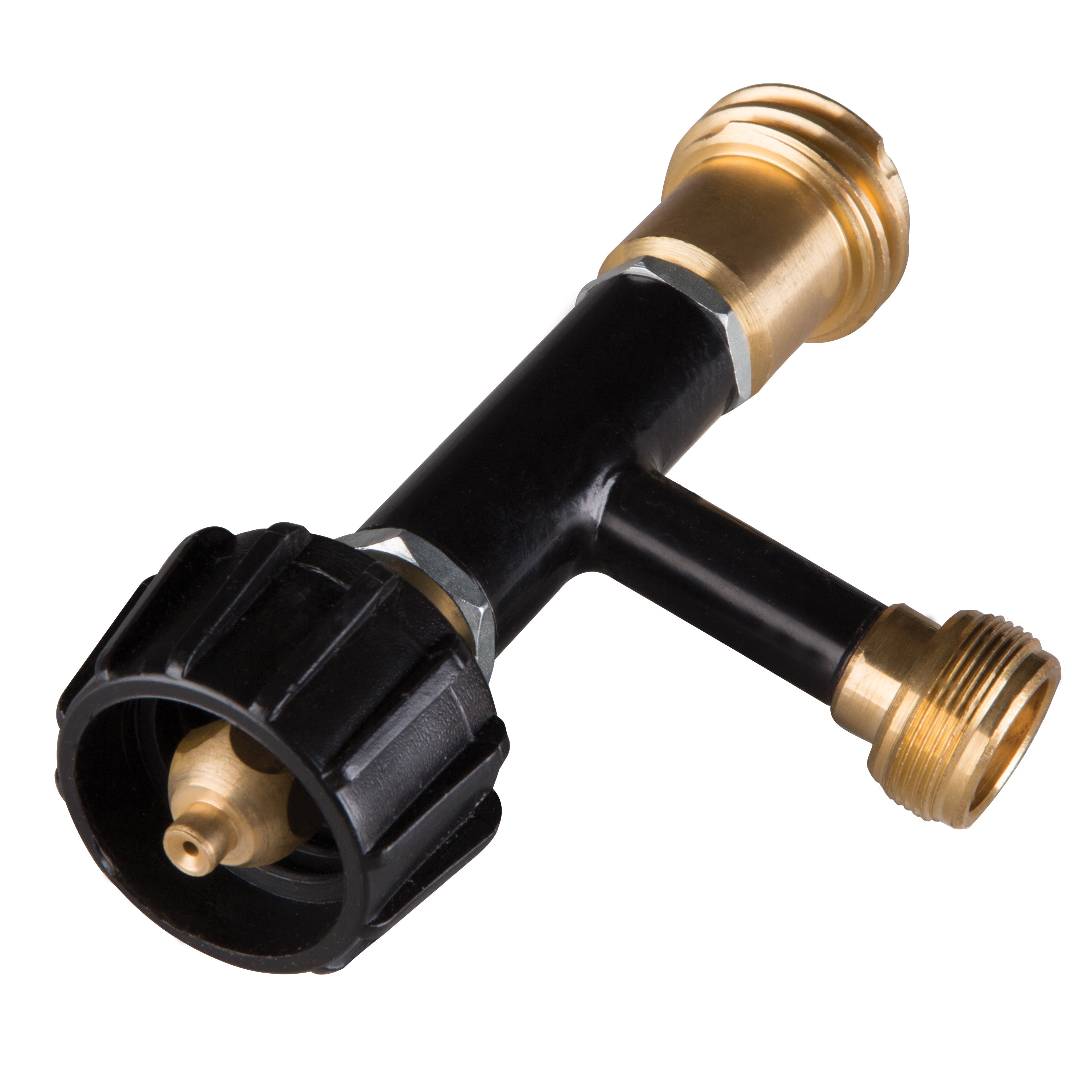 Stansport T Connector - Bulk Tank To 1 Lb Cylinder And Bult Tank Inlet