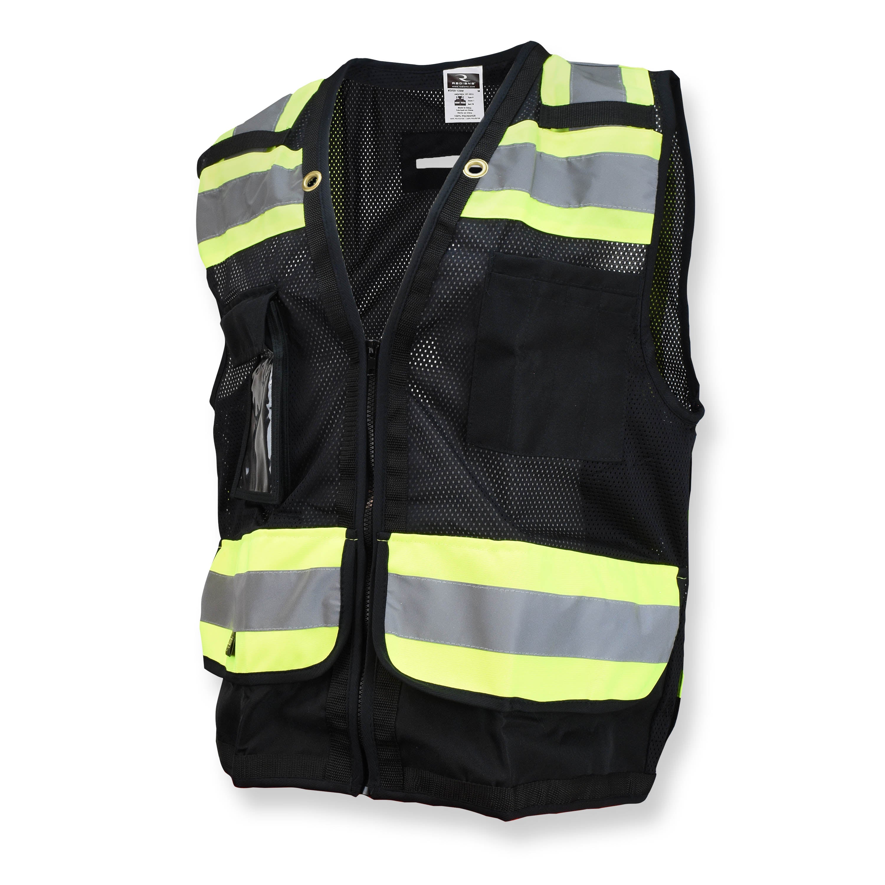 Radians SV59-1 Type O Class 1 Heavy Duty Surveyor Safety Vest with Zip