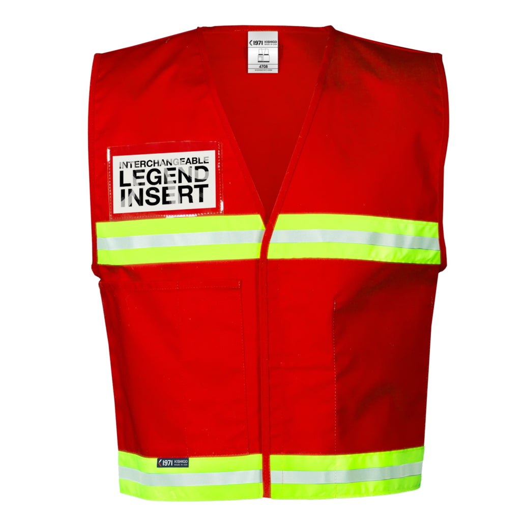 Kishigo Incident Command Red, Non-ansi Vest